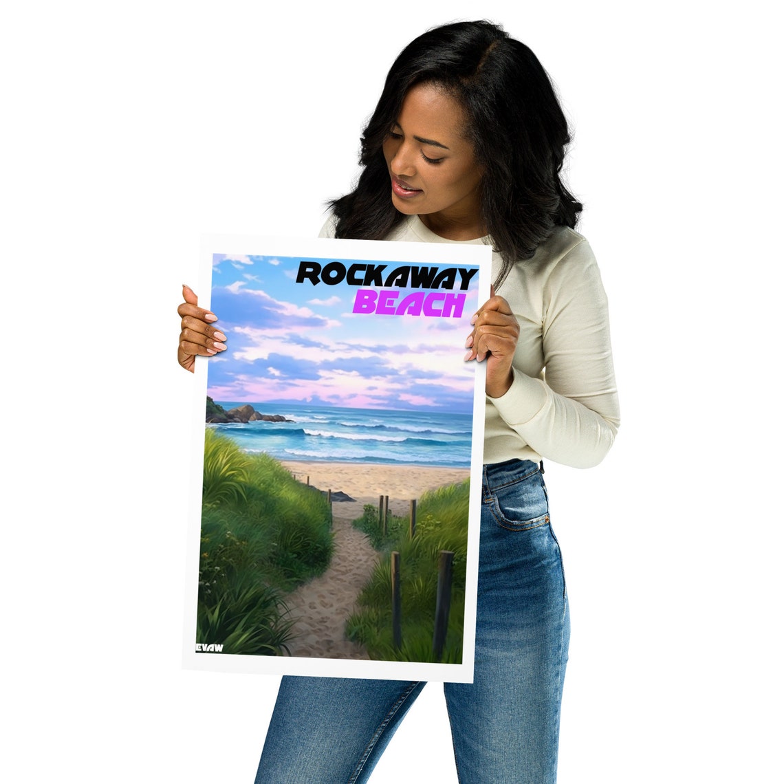 Rockaway Beach Poster, New York Travel Poster, Queens Wall Art, Meadow ...