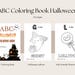 Halloween ABC Coloring Book Printable Kids Activity Alphabet Coloring ...