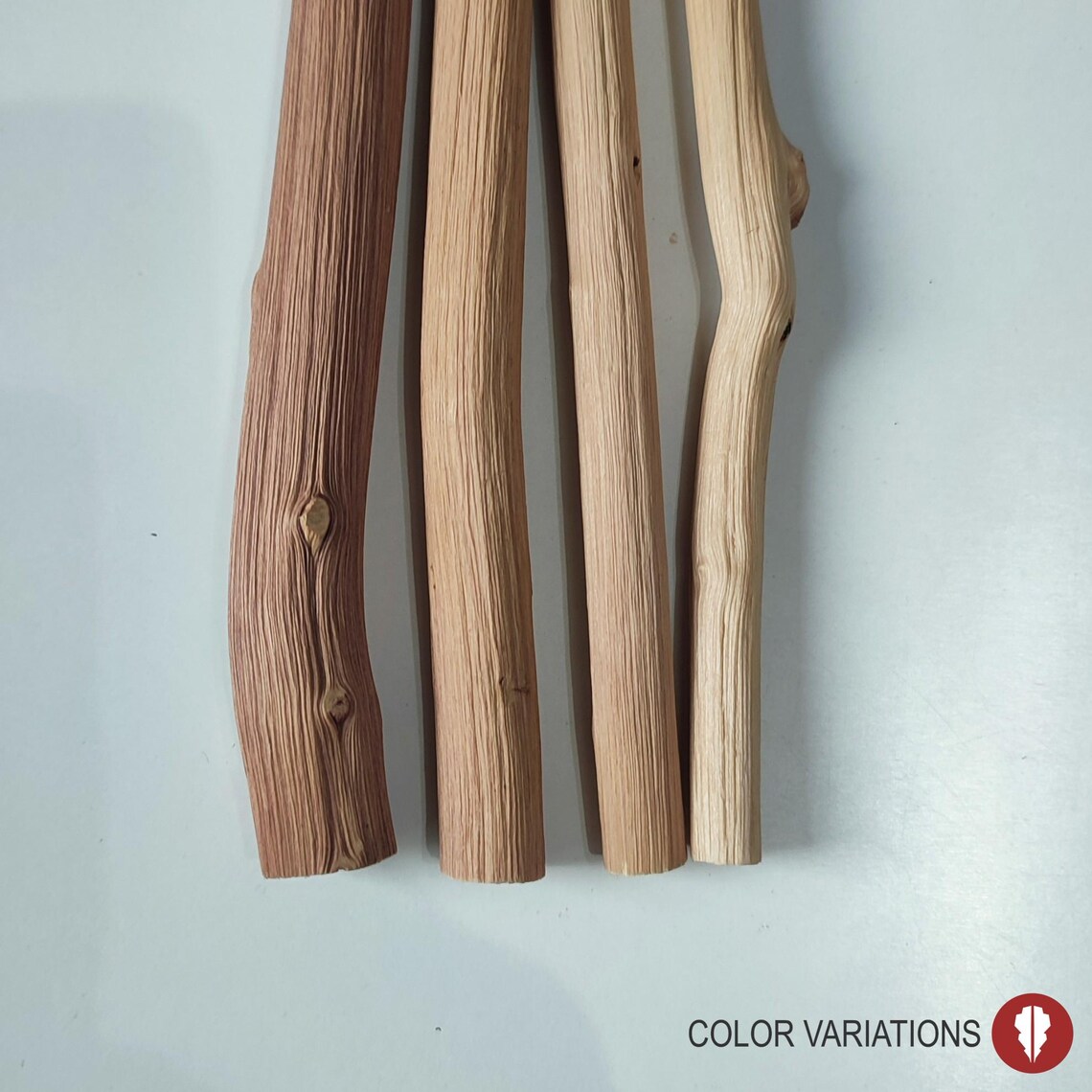 Oak Branches - Peeled and Dried. Oak Twigs With It's Unique Texture. 20 ...