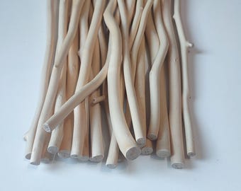 Oak Branches - Peeled and Dried. Oak Twigs With It's Unique Texture. 20 ...