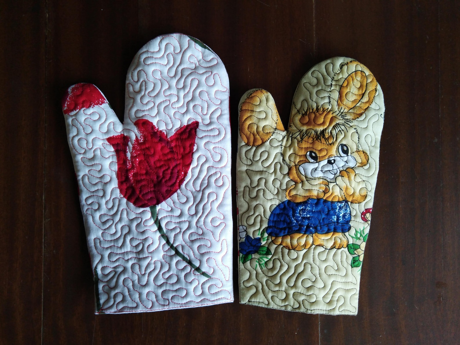 Oven Mitt in the Hoop Pot Holder Machine Embroidery Design ITH ...