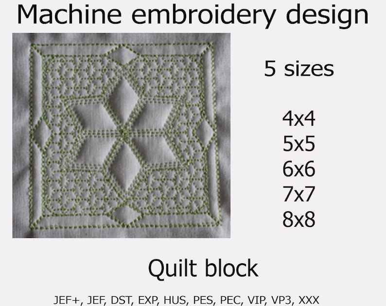Bloco de edredão máquina de bordado design Trapunto arquivos de bordado ...