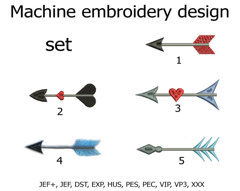Arrow Machine Embroidery Design Arrow Embroidery Designs Set Embroidery ...
