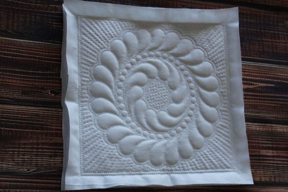 Embroidery Designs Quilt Block Trapunto Embroidery Files 5 Sizes 4x4 ...