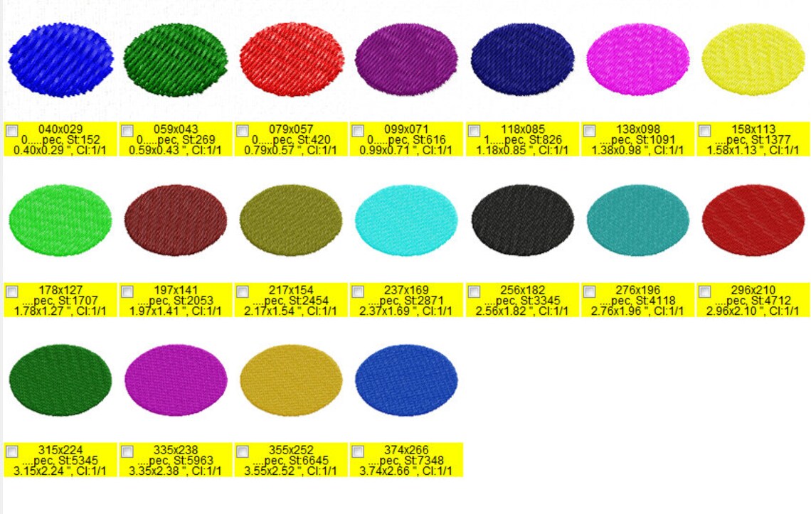 Set Oval Rectangle Square Machine Embroidery Designs Shapes Embroidery ...