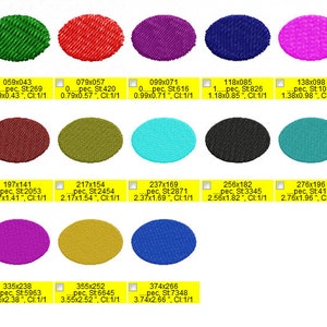 Set Oval Rectangle Square Machine Embroidery Designs Shapes Embroidery ...