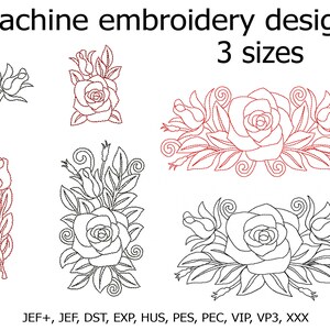 Rose Machine Embroidery Design Flower Embroidery Designs Decor ...