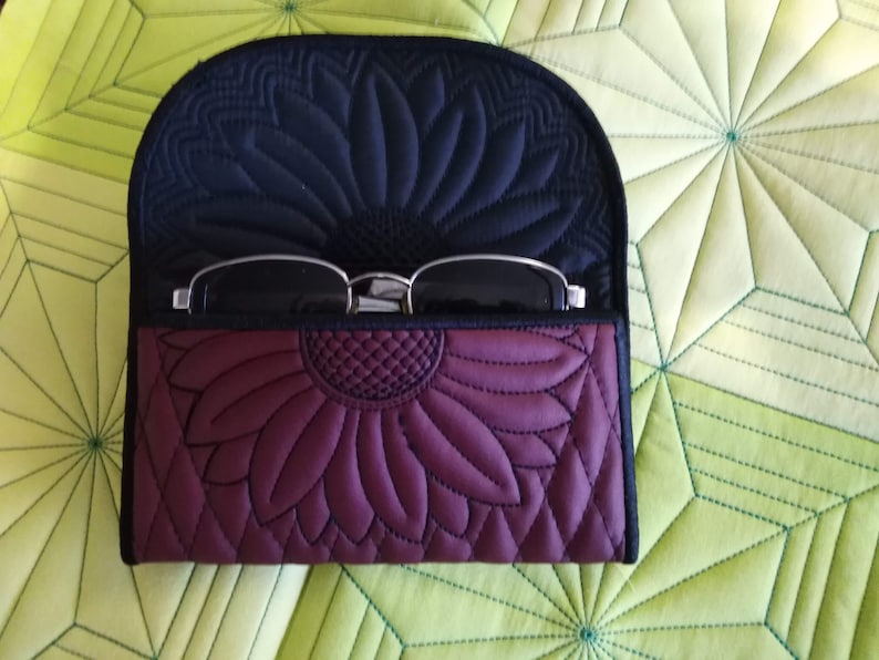 Wallet in the Hoop Sunflower Embroidery Design ITH Purse, Phone Case ...