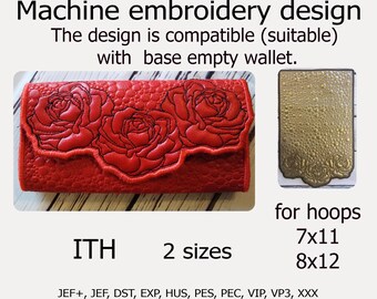 Wallet in the Hoop Embroidery Design ITH Purse Clutch Little Bag ITH ...