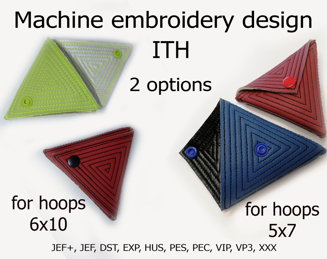 Coin Wallet in the Hoop Machine Embroidery Design Coin Purse ITH Small ...