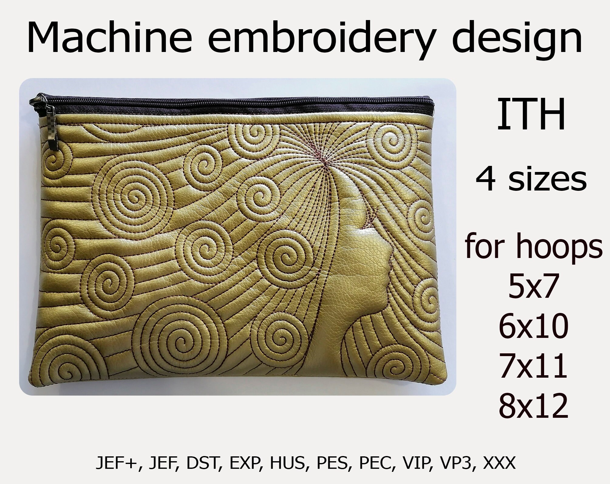 ITH Bag Girl Embroidery Designs in the Hoop Crossbody Bag ITH - Etsy