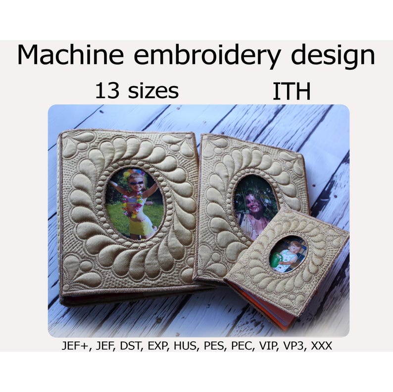 In the Hoop Cover for Book Machine Embroidery Design Passport Cover ITH ...