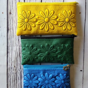 In the Hoop Zipper Bag Flowers Embroidery Design ITH Phone Case ITH ...