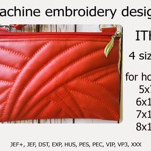 ITH Cosmetic Bag ITH Project in the Hoop Bag Machine Embroidery Designs ...