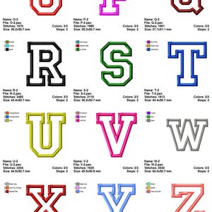 Applique Letters and Numbers Embroidery Designs Decor Monogram Font ...