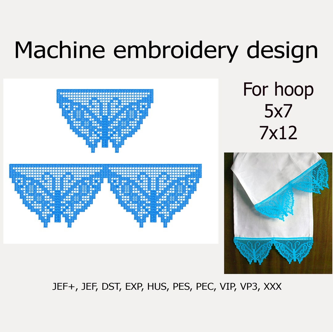 FSL Embroidery Design Border Fillet Butterfly Freestanding Lace ...