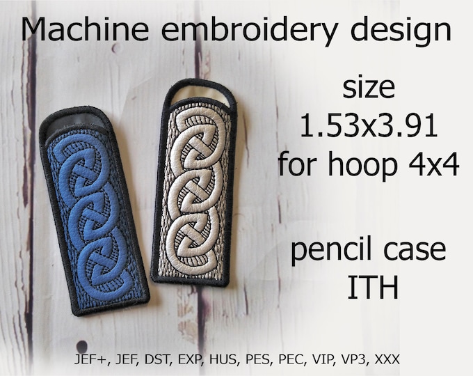 In the Hoop Skinny Pen Sleeve Embroidery Design, Digital Download for 5 ...