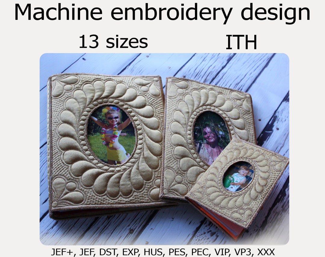 In the Hoop Cover for Book Machine Embroidery Design Passport Cover ITH ...