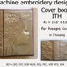 In the Hoop Cover for Book Flowers Machine Embroidery Design ITH ...