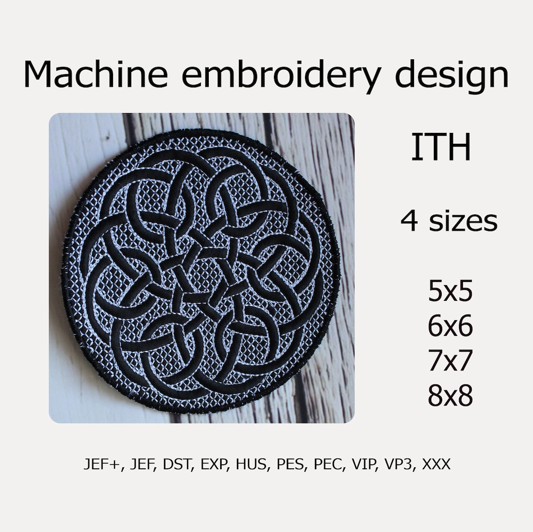 In the Hoop Coasters Quilting Embroidery Design Mug Rug ITH Coffee Mug ...