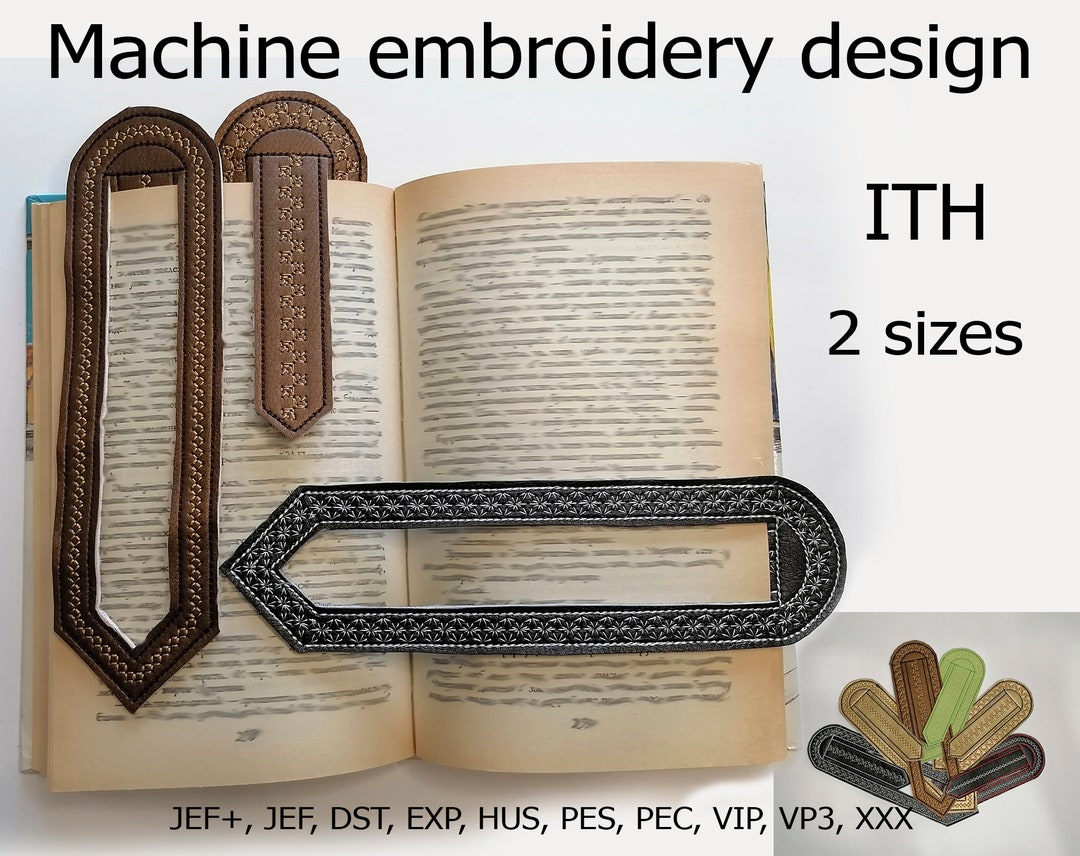 Bookmark Embroidery Pattern in the Hoop Embroidery Designs Bookmarks ...