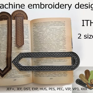 Bookmark Embroidery Pattern in the Hoop Embroidery Designs Bookmarks ...