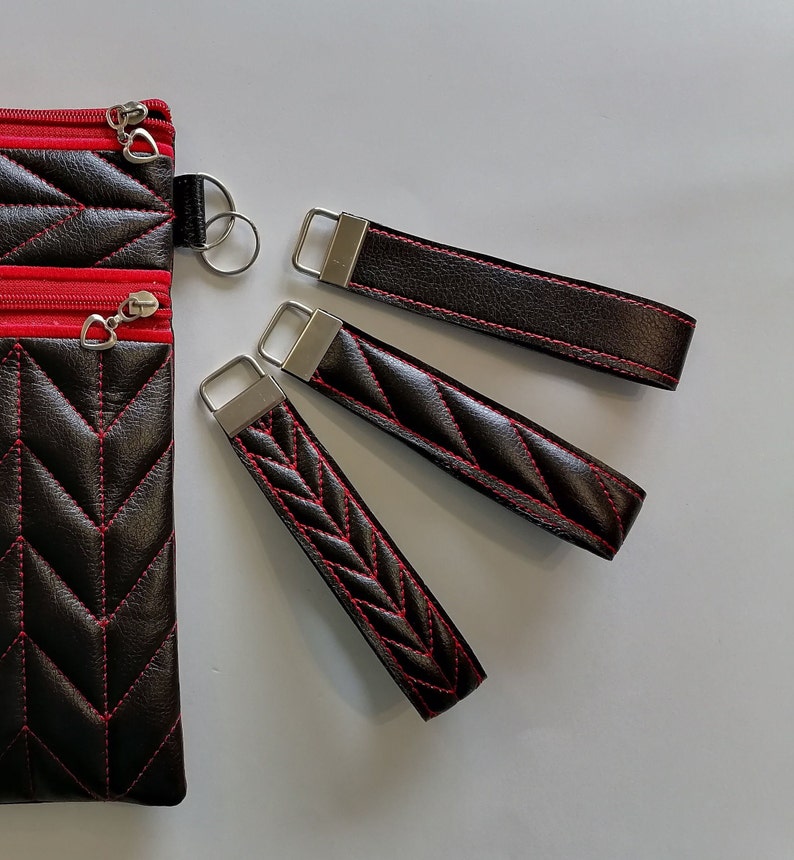 In the Hoop Wristlet Machine Embroidery Design Wrist Straps ITH Key Fob ...