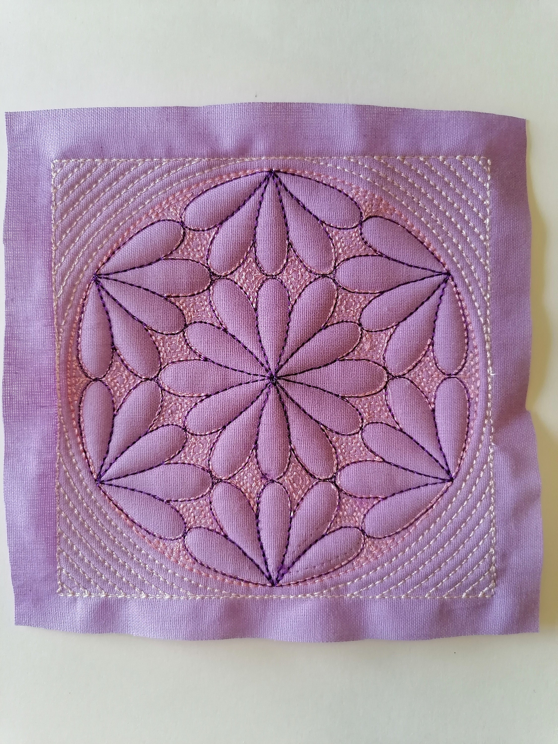 Embroidery Design Quilt Block Trapunto Machine Embroidery - Etsy