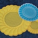 Flower Mug Rug in the Hoop Embroidery Design ITH Coasters Quilting Pot ...