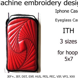 In the Hoop Embroidery Design Zentangle Phone Case Eyeglass Case ...