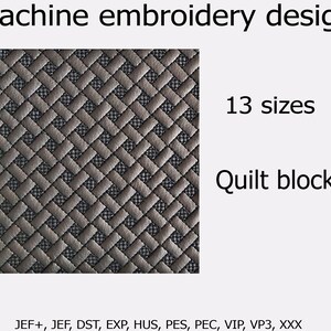 Quilt Blocks Embroidery Design Trapunto Machine Embroidery Files 13 ...