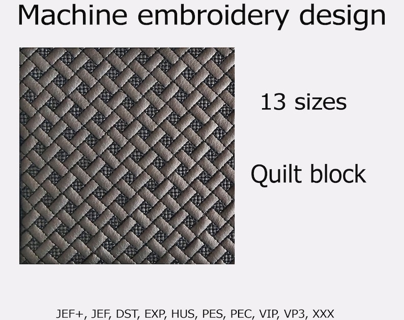 Quilt Blocks Embroidery Design Trapunto Machine Embroidery Files 13 ...