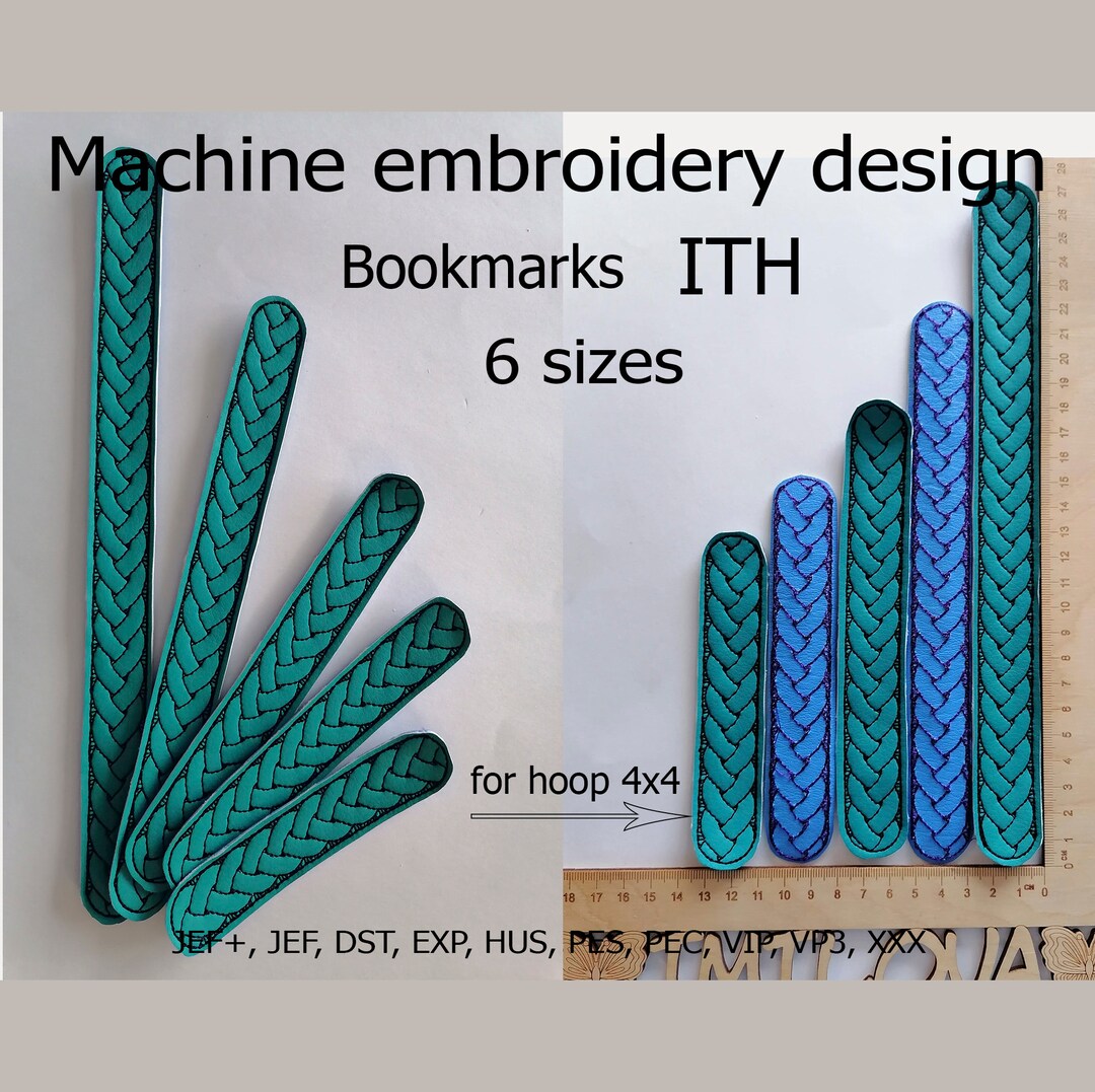 Bookmark Embroidery Pattern in the Hoop Embroidery Designs Bookmarks ...