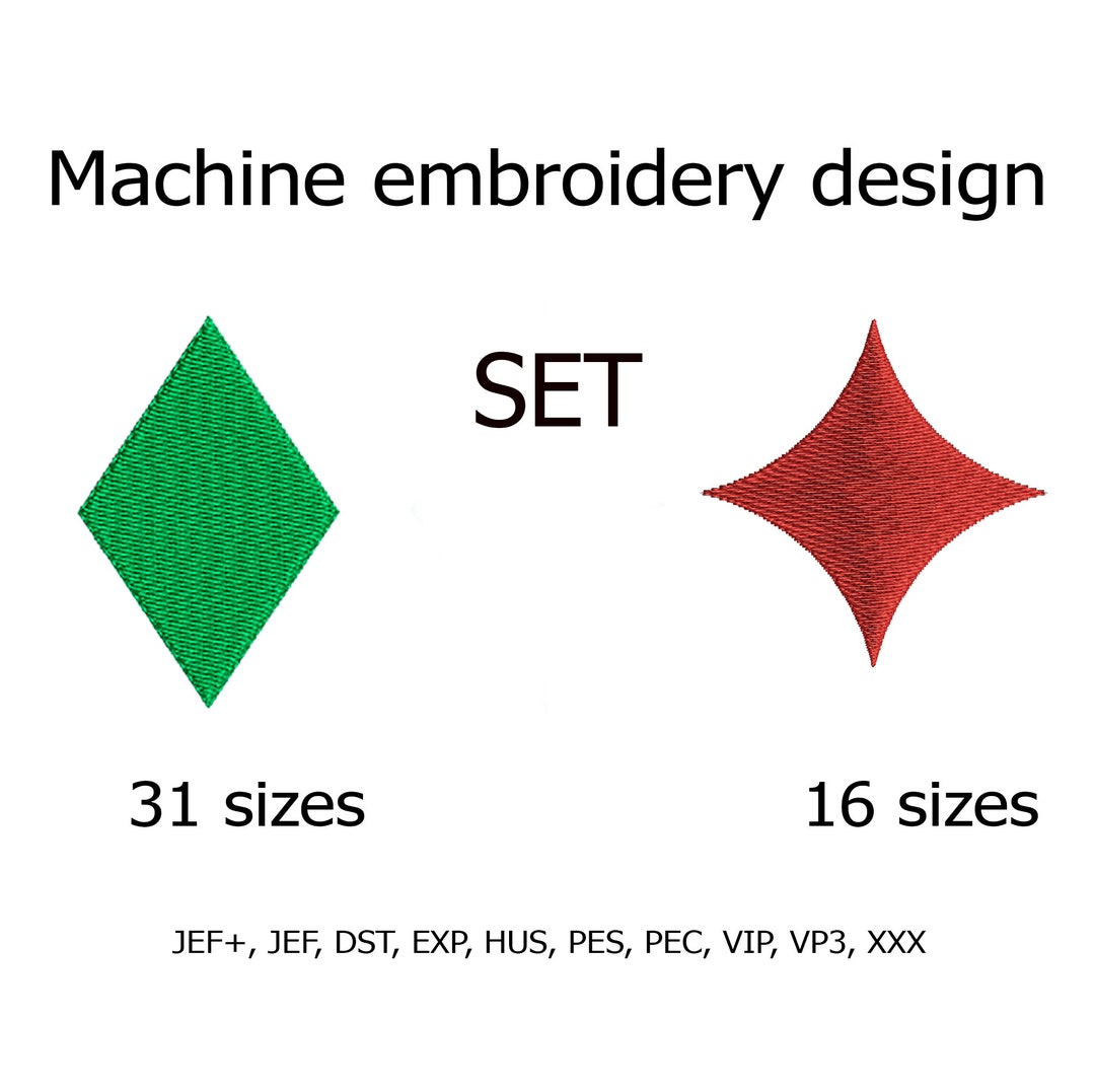 Rhomb Machine Embroidery Designs Rrhombus 31 Sizes - Etsy