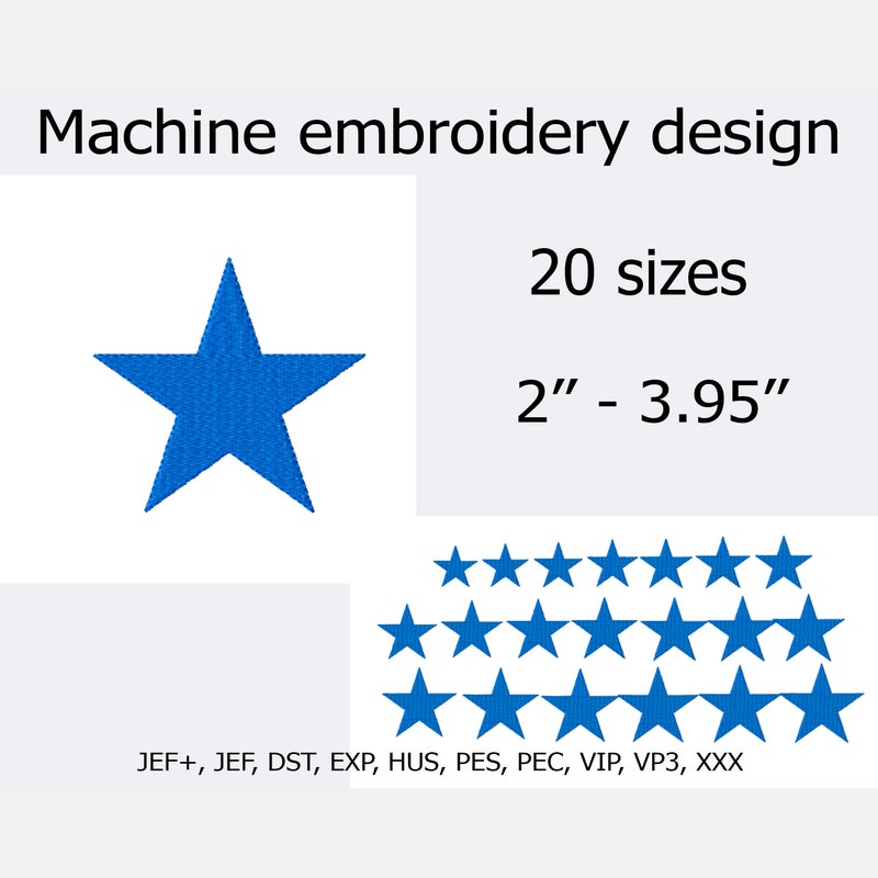 Star Embroidery - Etsy