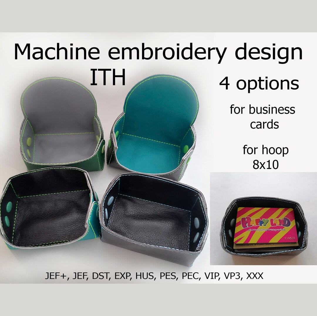 Snap Tray in the Hoop Machine Embroidery Design ITH Organizer ...