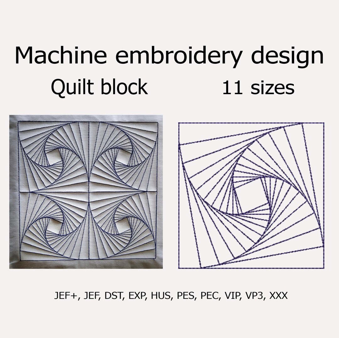 Bloco de colcha Desenho de bordado à máquina Arquivos de bordado ...