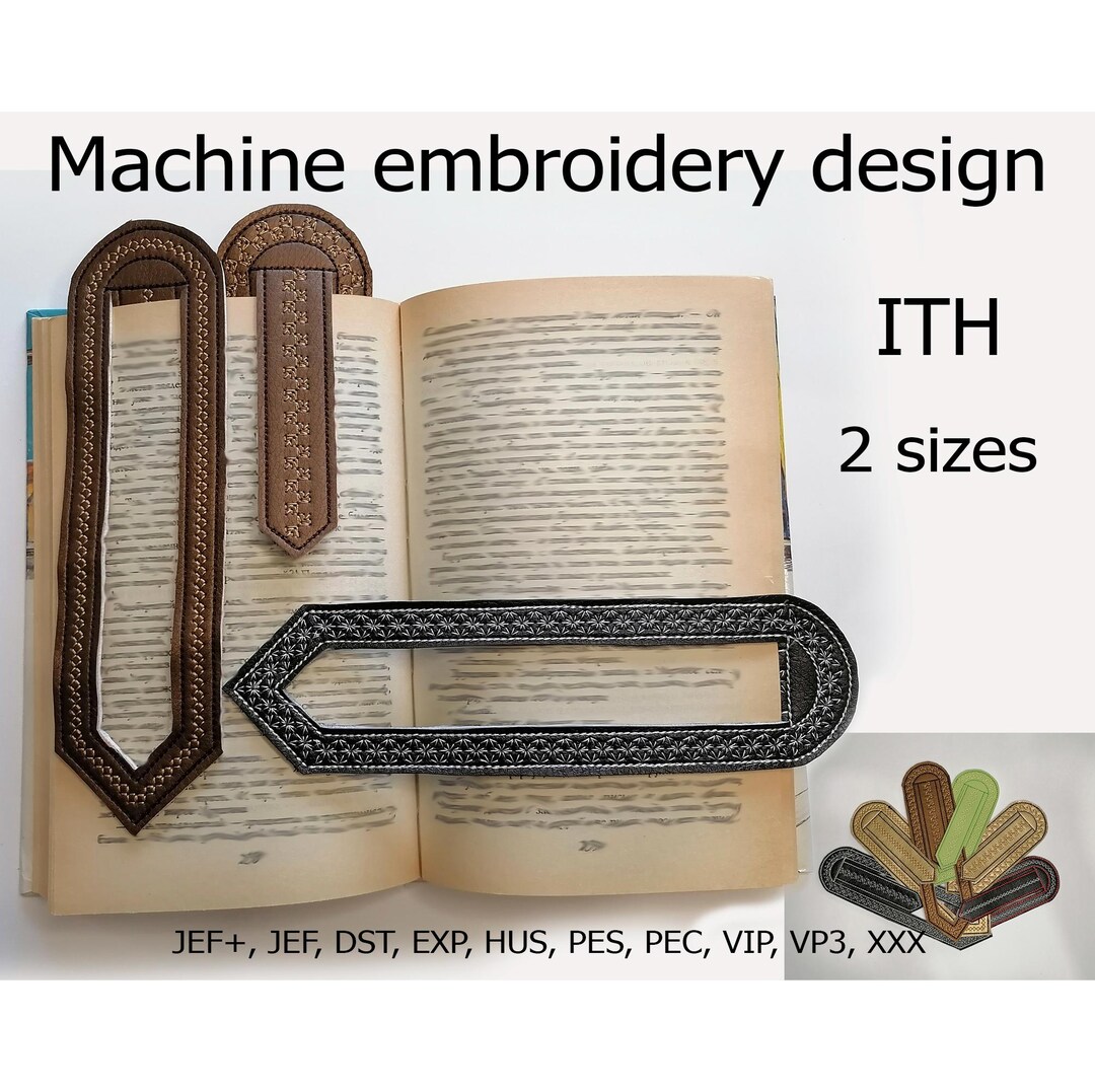Bookmark Embroidery Pattern in the Hoop Embroidery Designs Bookmarks ...