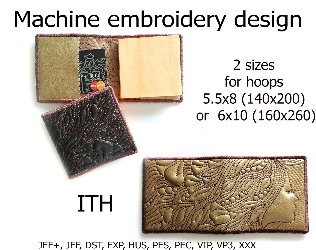 In the Hoop Sticky Note Case Girl and Flowers Embroidery Design ITH Sticky Note Holder ...