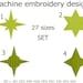 Star Embroidery Design Mini Star Embroidery Files Set 27 Sizes - Etsy