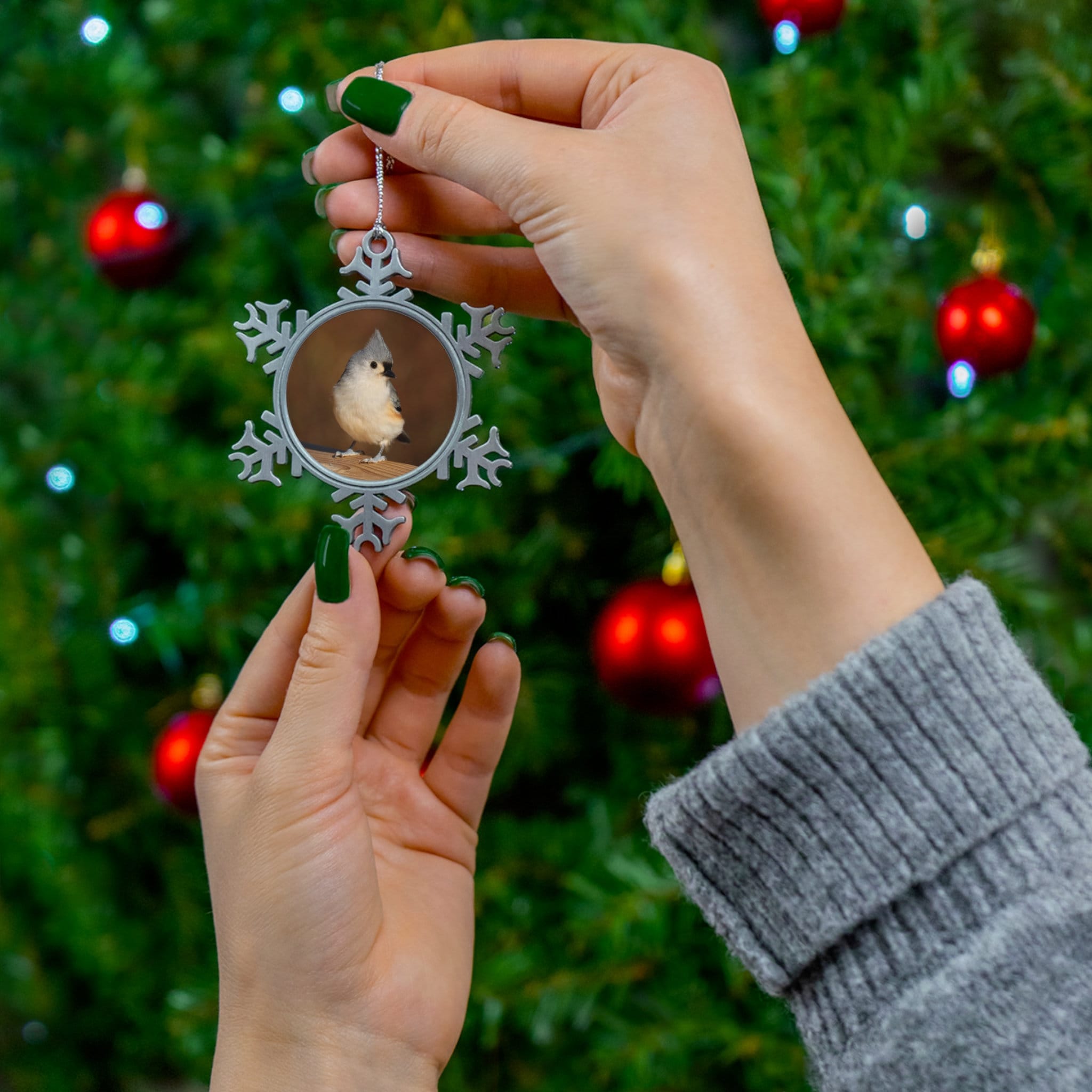Titmouse Bird Christmas Ornament | Unique Bird Hanging Ornament | Bird ...