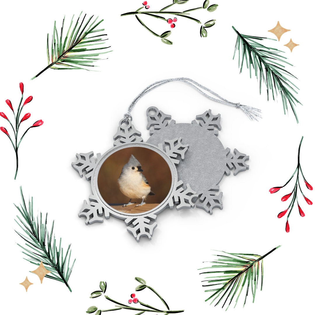 Titmouse Bird Christmas Ornament | Unique Bird Hanging Ornament | Bird ...