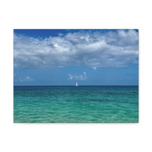 Serene Tropical Ocean View Canvas Print | Coastal Home Decor Wall Art ...