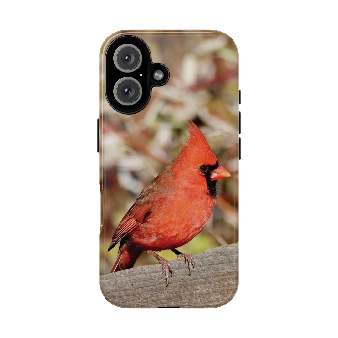 Red Cardinal iPhone 15 16 Case Photo Art iPhone Case Red Bird iPhone ...