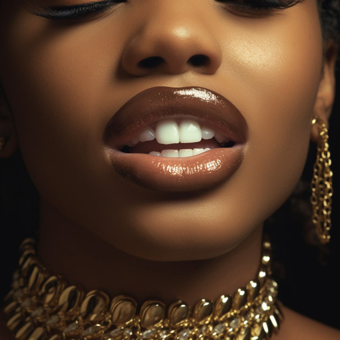 Golds| Sticker Pack Displaying Partial Faces of Young African American ...