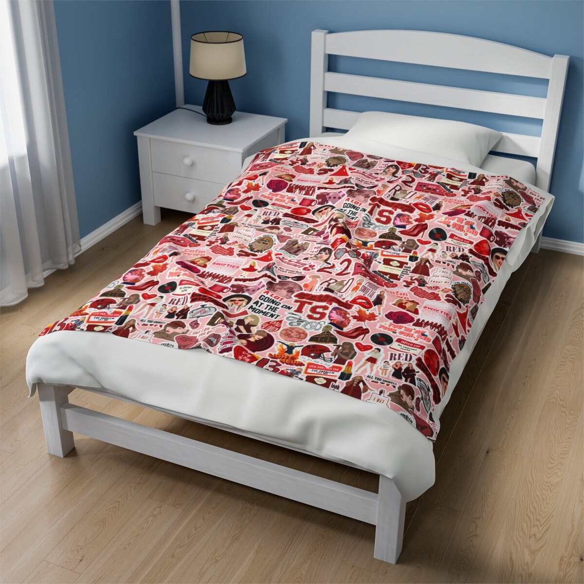 Taylor Music Swift Red Album Velveteen Bedding Set sold by Grazer ...
