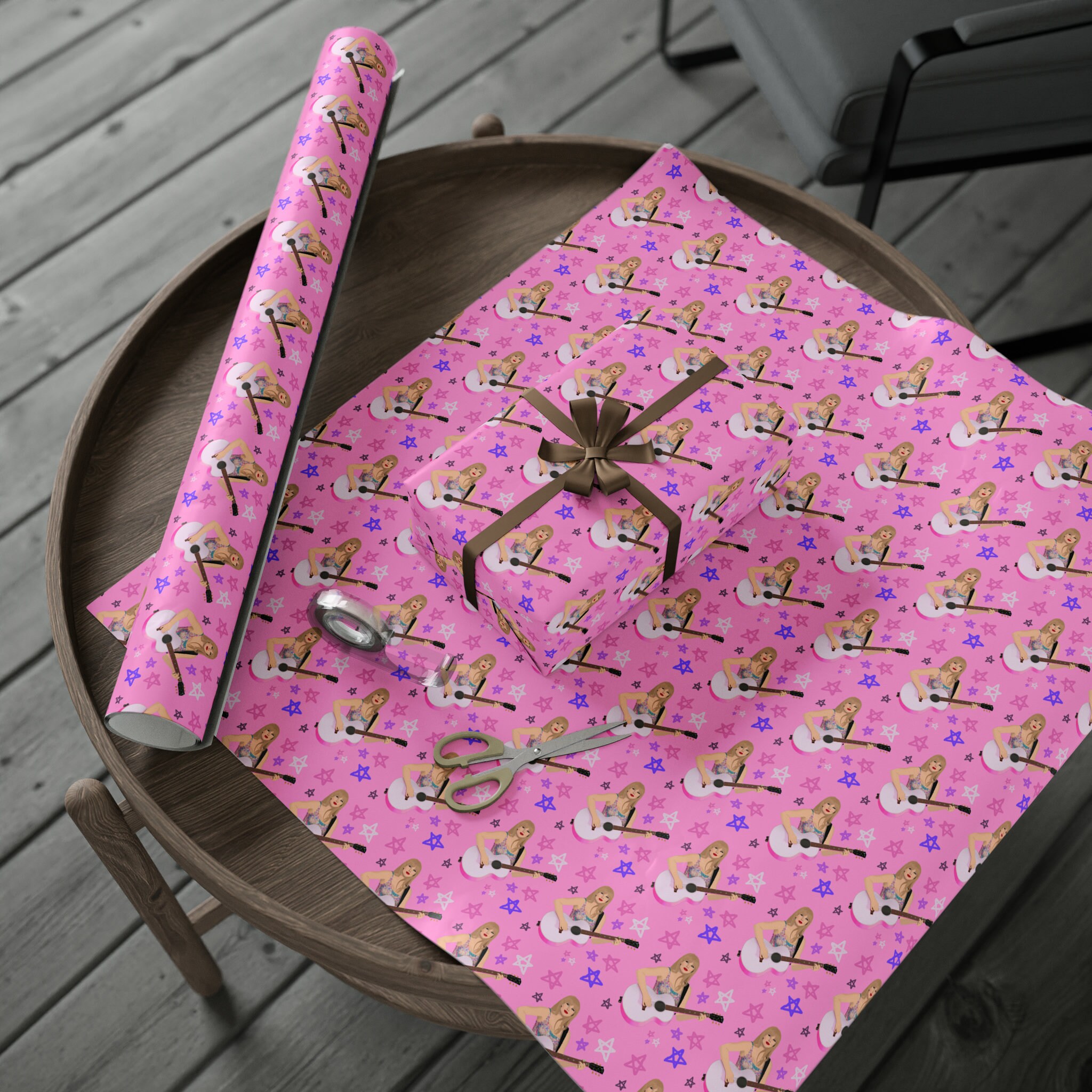 Music Artist Wrapping Papers, Birthday Wrapping Paper, Happy Birthday ...