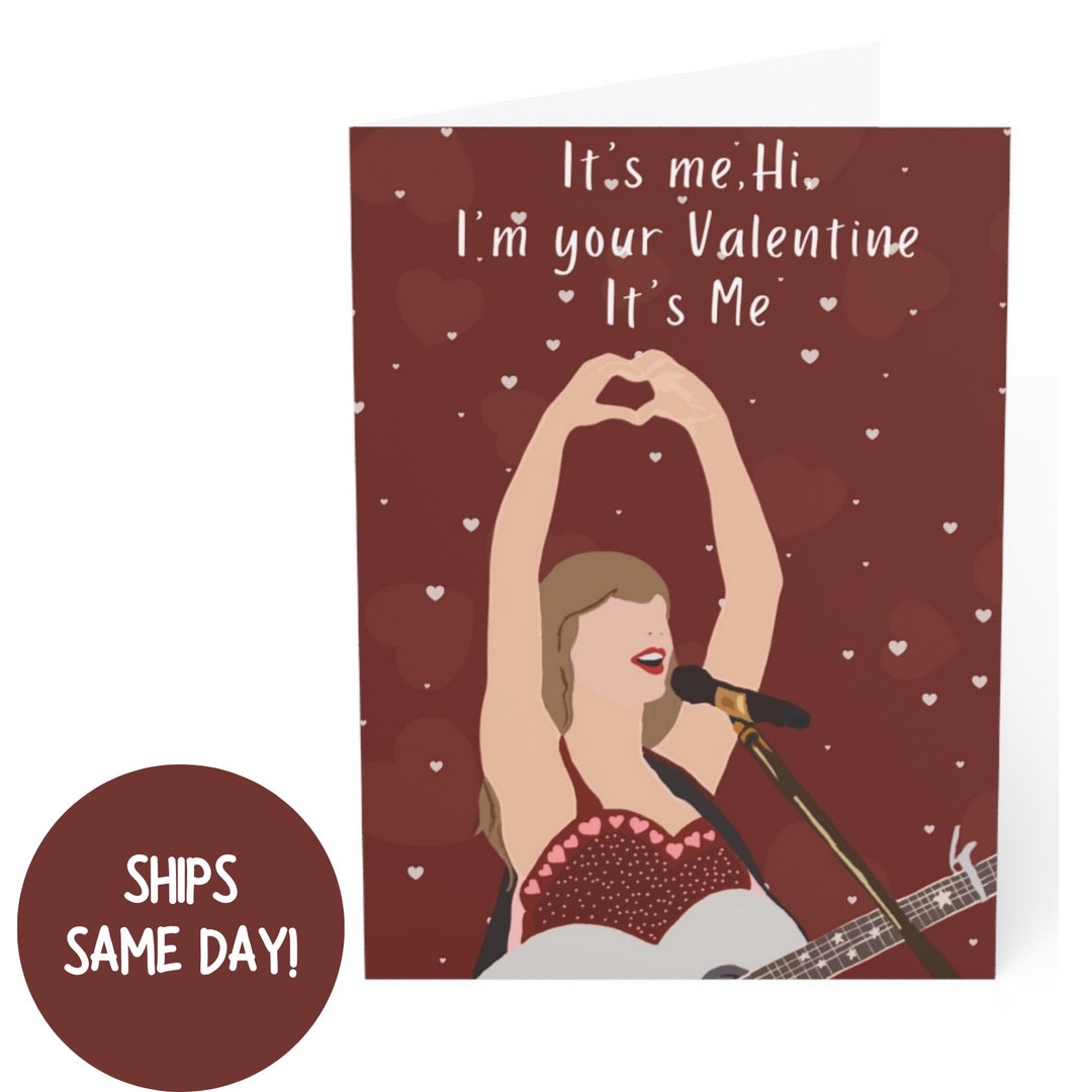 Taylor Music Swift Valentines Day Cards, 5x7 Valentines Day Gifts ...