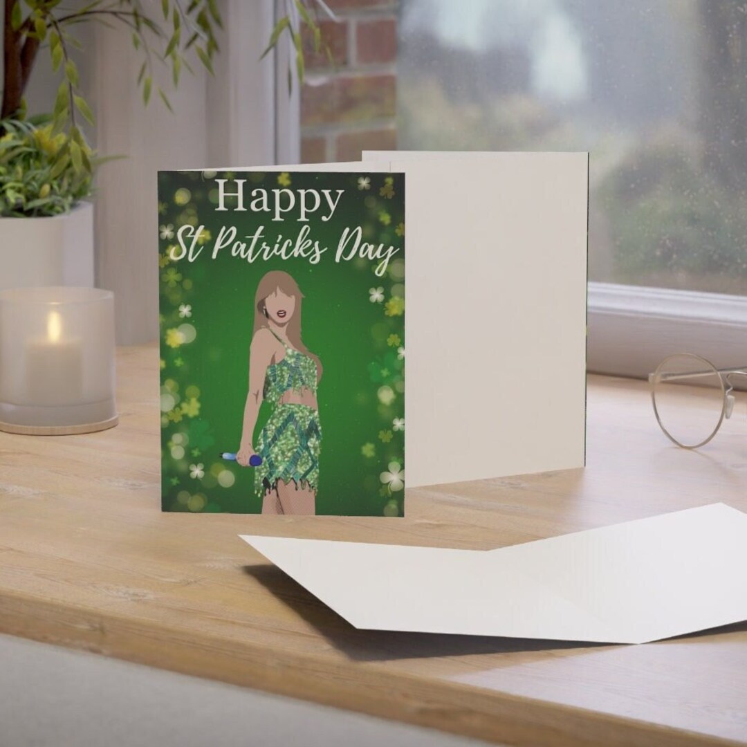 Taylor Music Swift Hand Drawn Cards, St. Patricks Day, St. Patricks Day ...