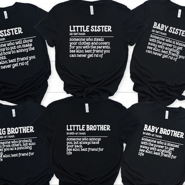 Sibling Shirts - Etsy